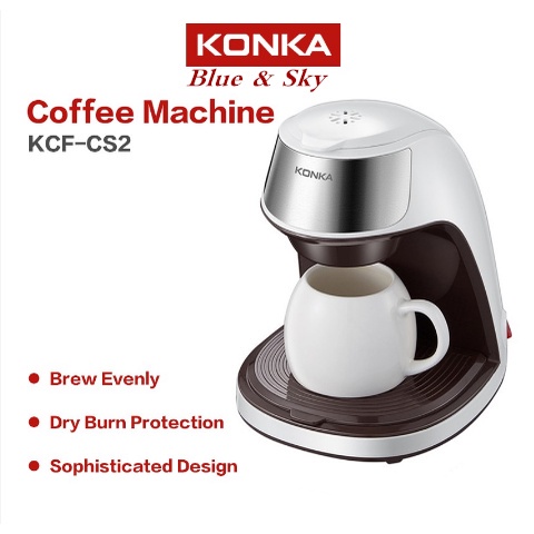 ☄Konka Coffee Maker Machine Household Small Portable Coffee Maker Mini ...