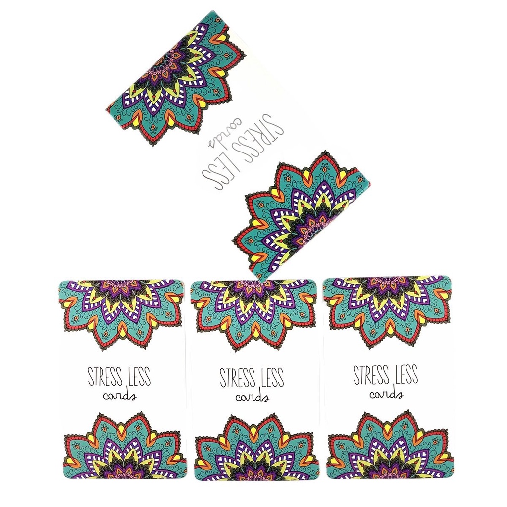 Stress Less Cards - 50 Mindfulness & Meditation Exercises - Helps ...