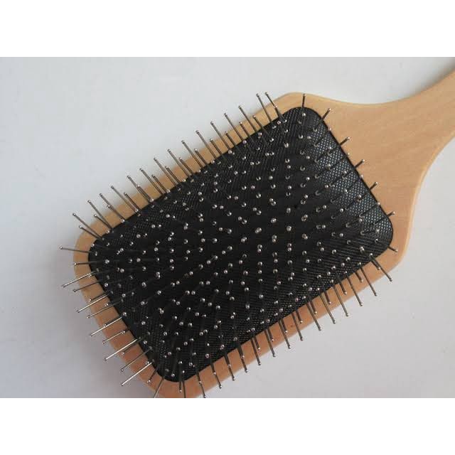 "Square Paddle Hair Brushes with Stainless Steel Bristles Cushion Hair ...