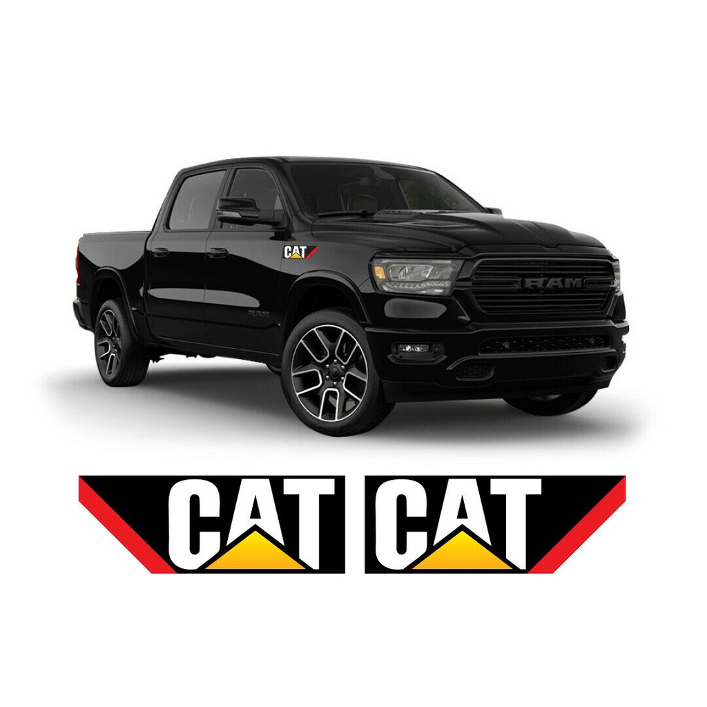 2 SMALL CATERPILLAR STICKERS CAT DECALS CAR TRUCK TAILGATE FORD DODGE ...