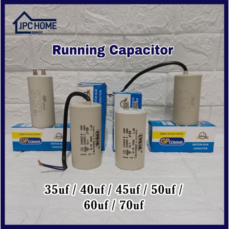35uf/ 40uf/ 45uf/ 50uf/ 60uf/ 70uf 450Volts Running Capacitor Terminal ...