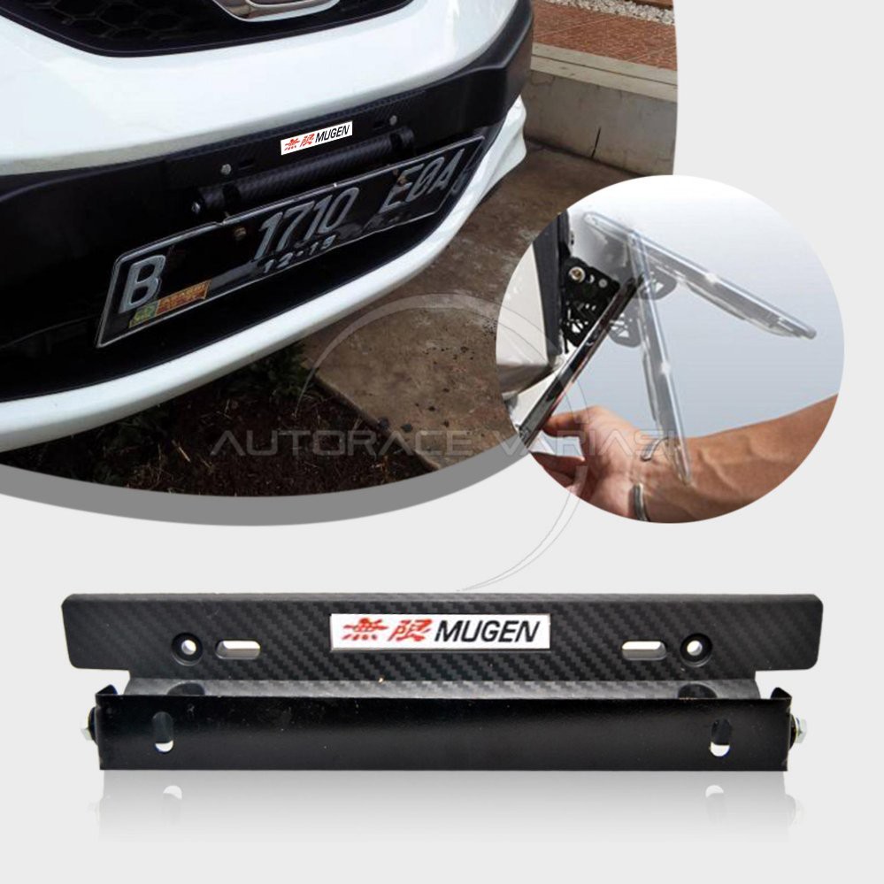 Place Cover Number Plate Holder JDM ORIGINAL MUGEN, TRD Carbon Motif ...