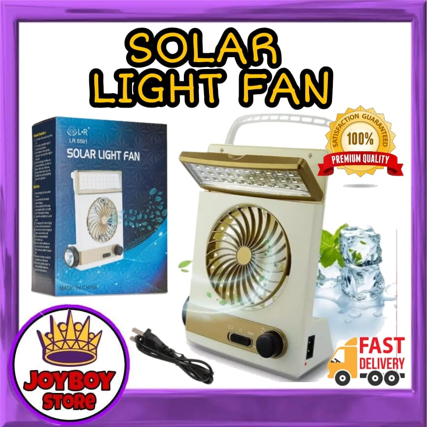 Original Solar Power Mini Fan with Led Table Lamp & Led Flashlight Mini ...