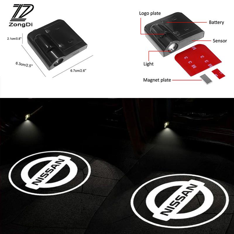 2PCS Nissan LED Door Welcome Light Nissan Logo Projector Light for ...