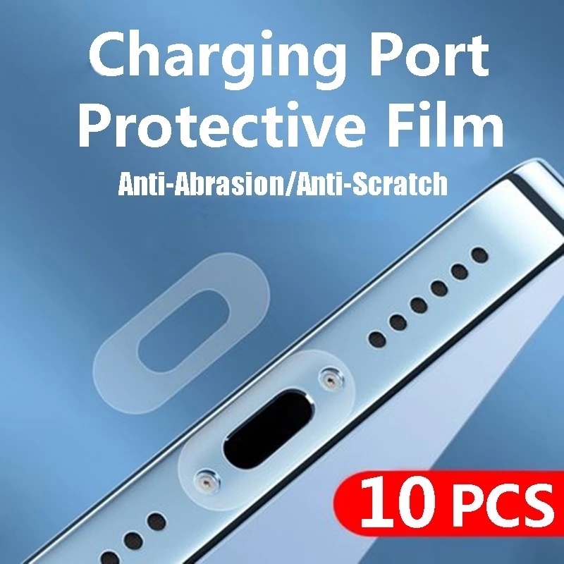 10 Pcs iPhone Charging Port Protective Film For iPhone /Type-C/Andriod ...