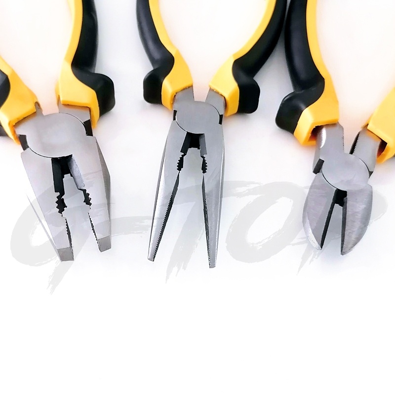 Mechanics Plier 6 Inch Combination Pliers Needle-Nose Diagonal Made Of ...