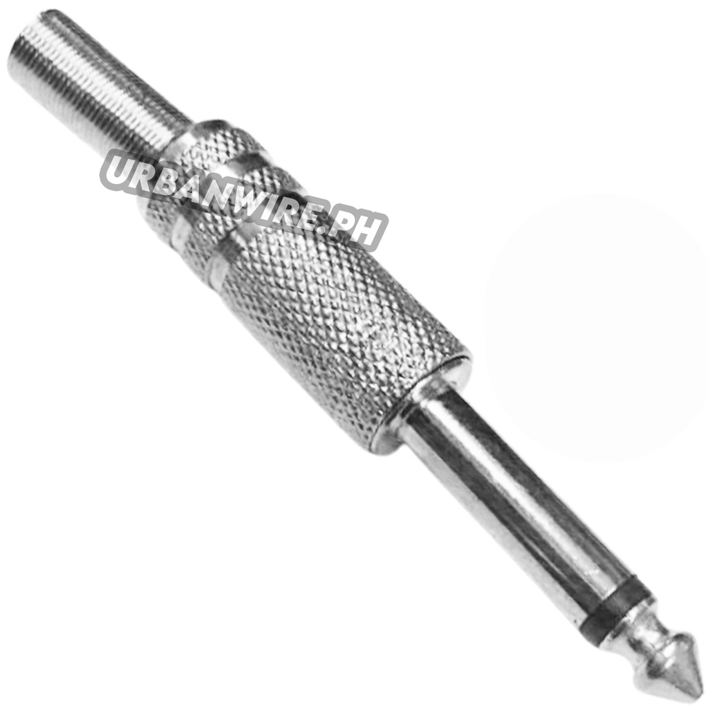 🟦6.35mm Mono Amplifier Plug 1/4Inch Male Mono Monaural Jack Audio Cable ...