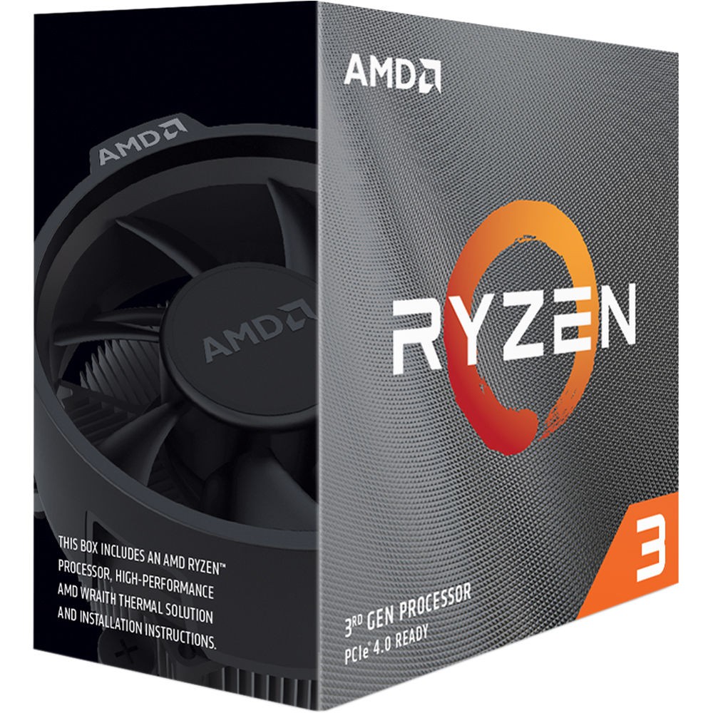 AMD Ryzen 3 3300X AM4 3.8GHz CPU Core 4 Wraith Stealth Processor ...