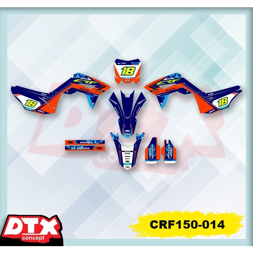 Decal crf decal crf 150l full body decal Sticker crf Sticker decal crf ...