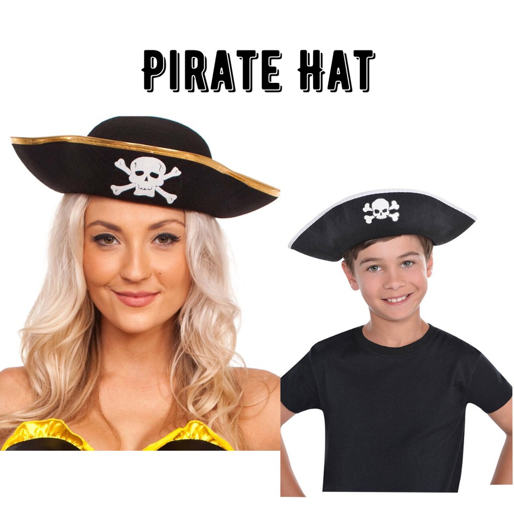 Triangular Pirate Hat Cosplay Halloween Party Props Accessories ...