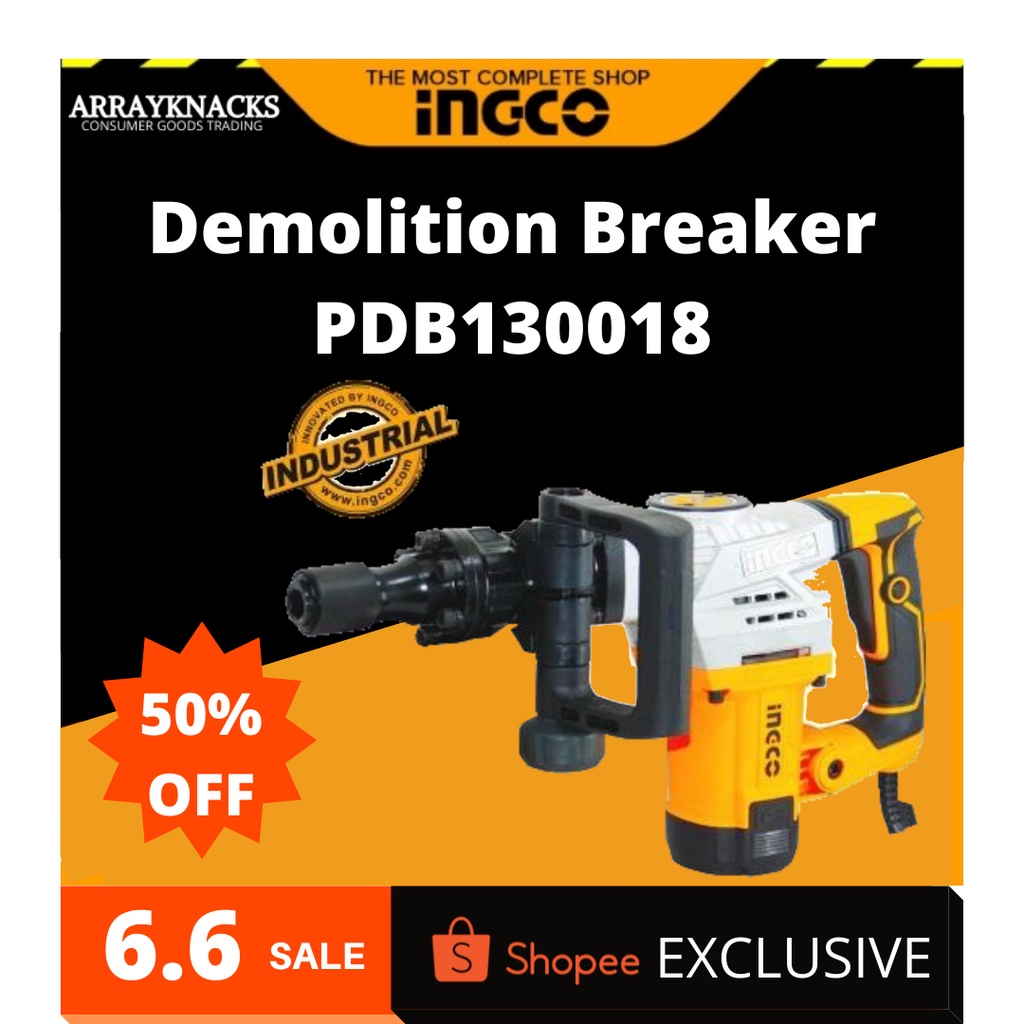 INGCO DEMOLITION BREAKER (PDB13008) 220-240V~50/60Hz POWERTOOLS ...