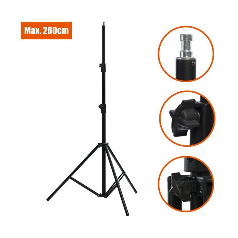 Godox 260T Air Cushioned 3-Section Aluminum Light Stand w/ 100cm to ...
