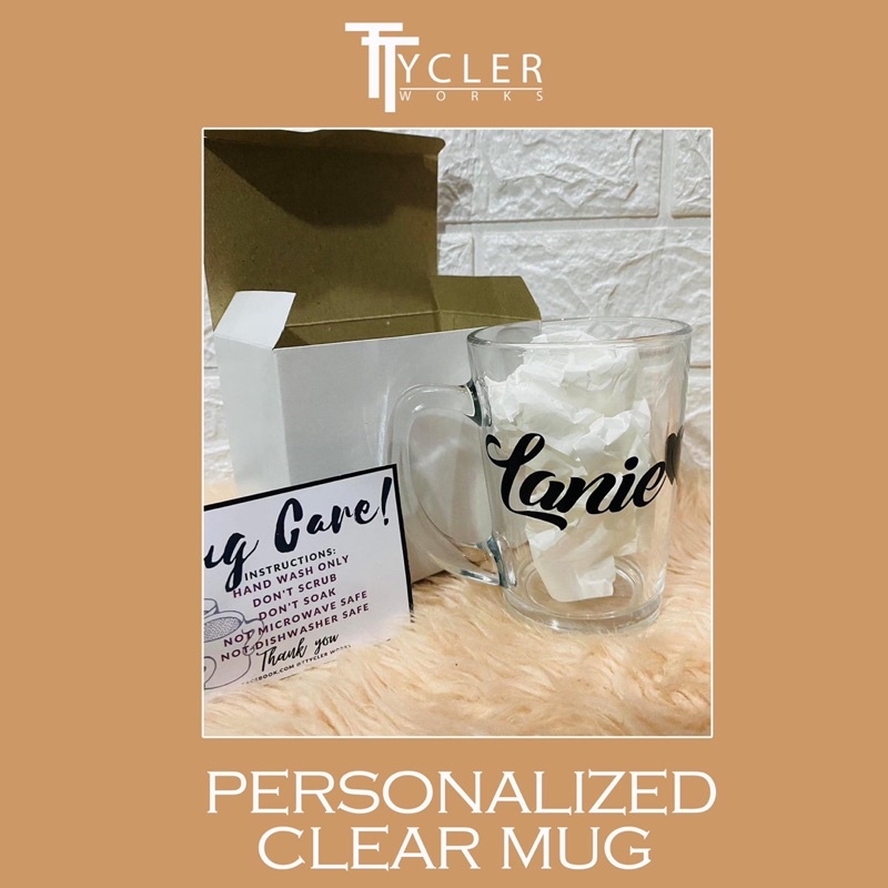 PERSONALIZED CLEAR MUG FOR SOUVENIR | Shopee Philippines
