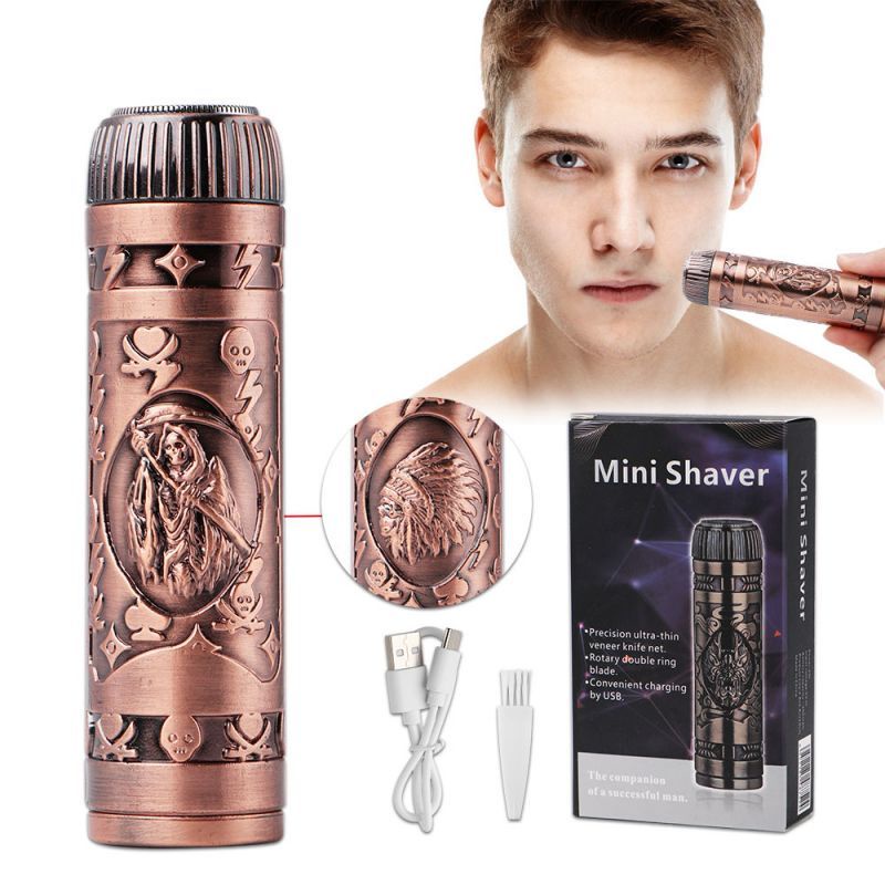 Portable Mini Electric Shaver Washable Beard Trimmer Men Shaver Razor ...