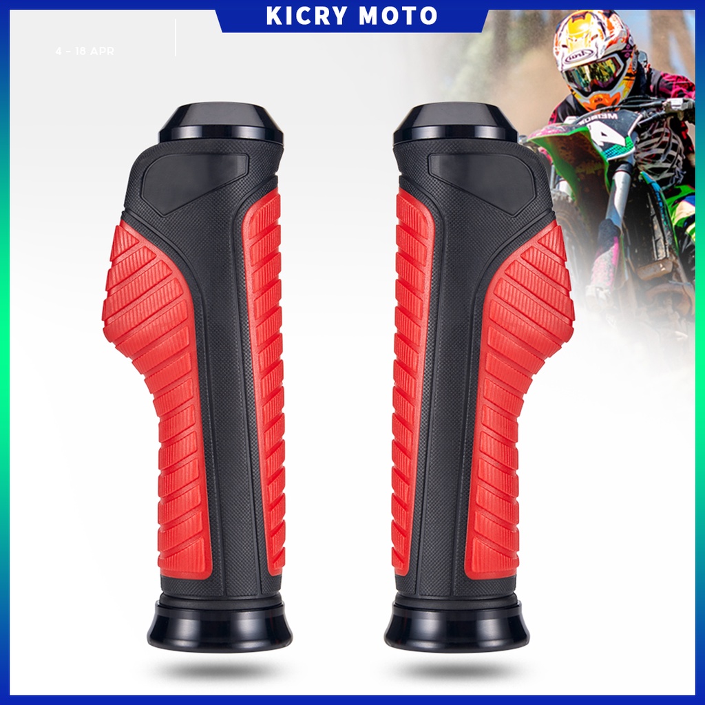 KICRY Universal Motorcycle 22mm Hand Grip Dirt Motorbike GM Handlebar ...