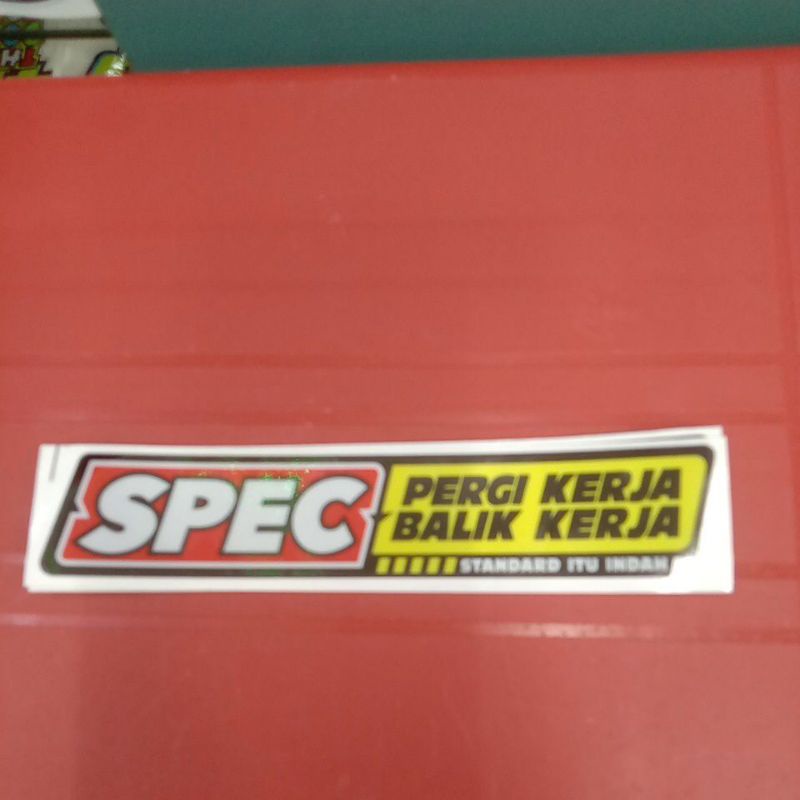 Sticker Spec Pergi kerja Balik Kerja Reflective | Shopee Philippines