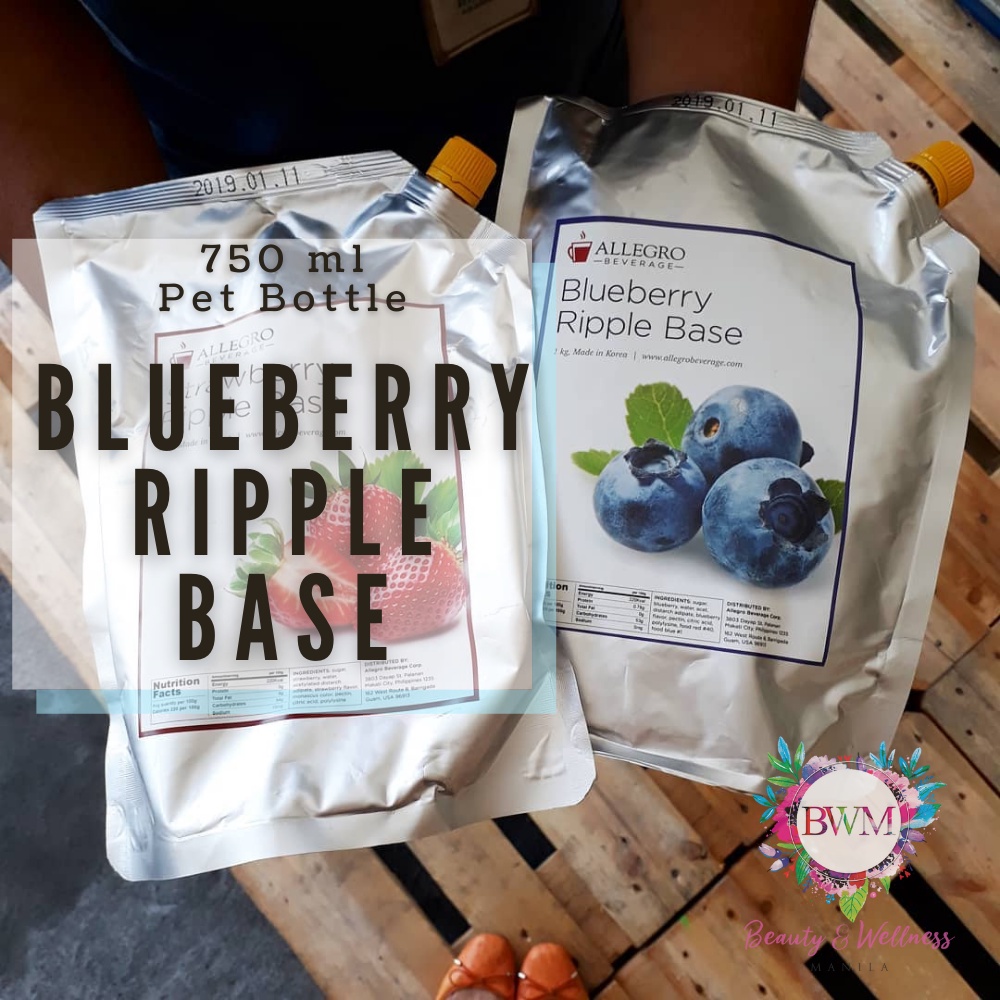 ALLEGRO BLUEBERRY RIPPLE BASE / STRAWBERRY RIPPLE BASE / KIWI RIPPLE ...
