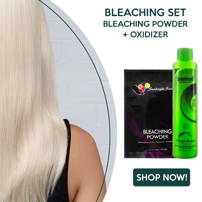BREMOD & SBS Bleaching Set (1 SET) - 30g Bleaching Powder and 100ml ...