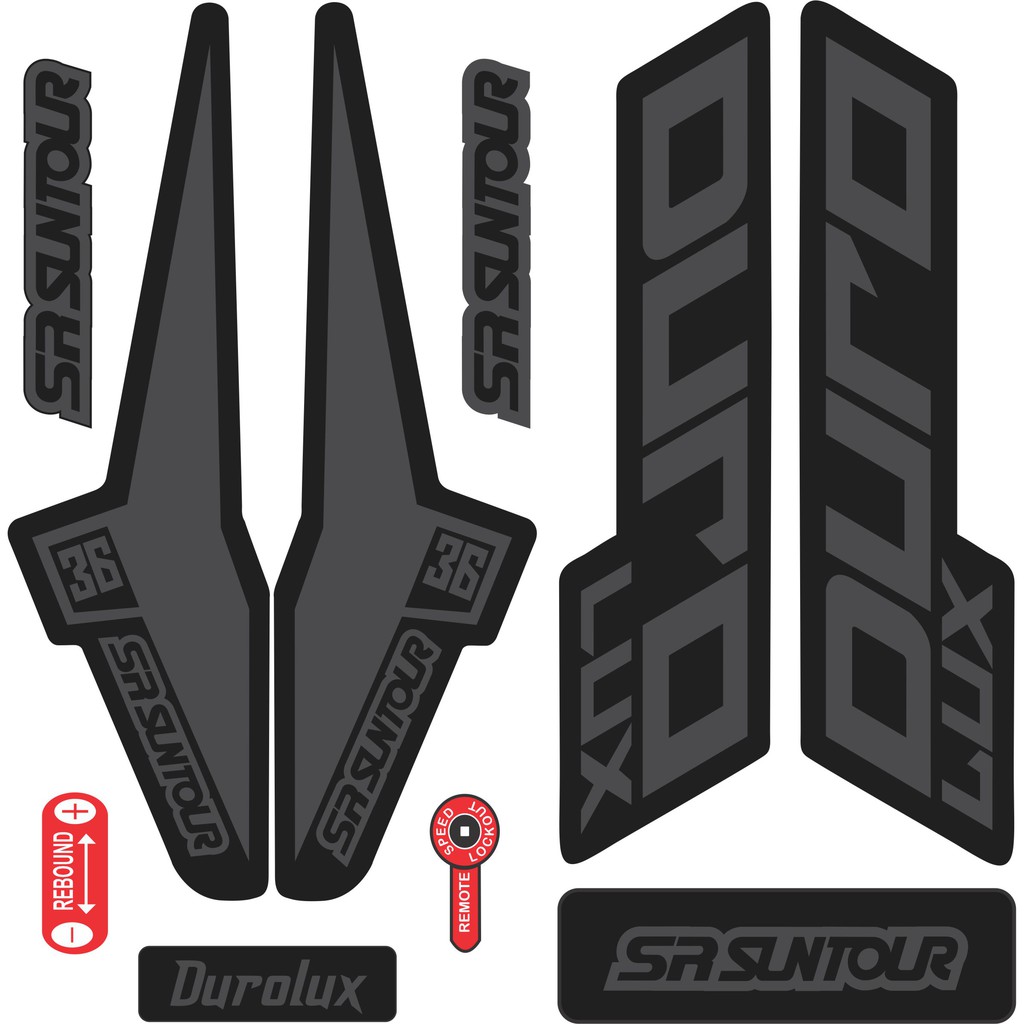 Customized SR Suntour Durolux Design Fork Decals / Bike sticker fork ...