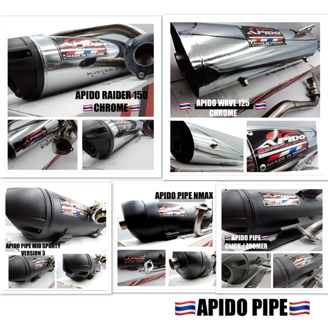 ️ APIDO PIPE FOR MIO I 125 /BEAT/ᴢᴏᴏᴍᴇʀ NMAX MIO SPORTY WAVE 125 RAIDER ...
