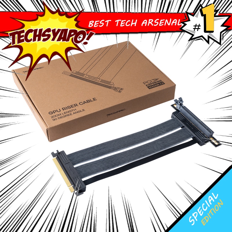 Tecware Vertical GPU Mount PCIE GEN 4.0 Riser 180 DEGREE | Shopee ...