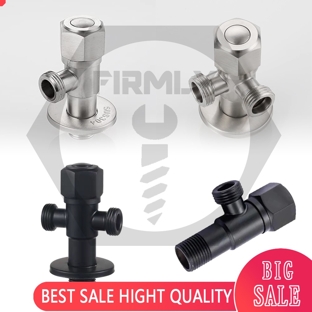 Best Stainless Steel 304 Two Way Angle Valve 1/2" 1/2"X | Shopee ...