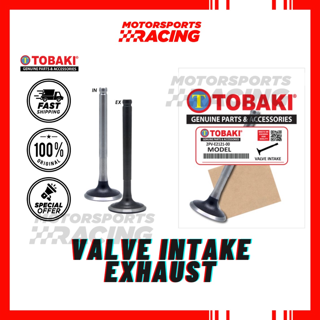 VF3I TOBAKI STANDARD VALVE INTAKE EXHAUST {SET DEAL} IN EX SYM VF VF3 ...