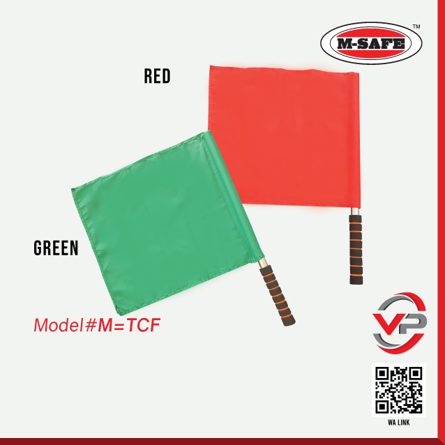 M-SAFE TRAFFIC CONTROL FLAG / RED FLAG / GREEN FLAG / M-TCF (1 PC) | Shopee Philippines