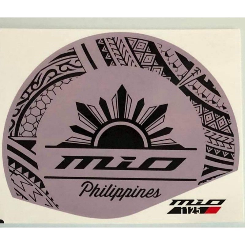 MIO i 125 M3/MIO PHILIPPINES FRONT STICKER PRINTED/LAMINATED # ...