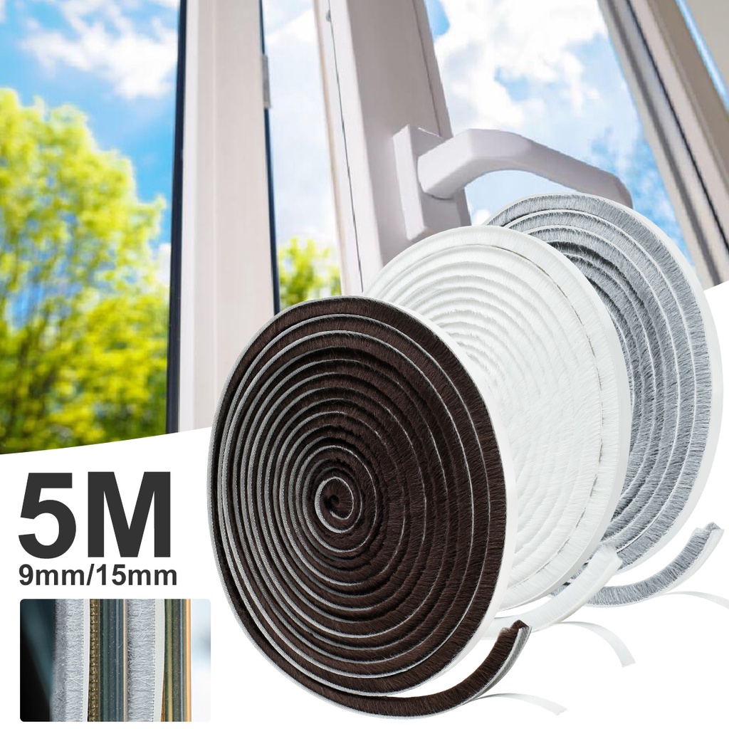 16.4Ft High Density Felt Door Window Frame Brush Seal Weather Strip ...