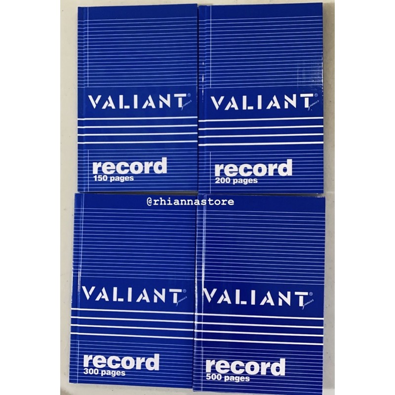 Valiant Junior Record Book — (Pages: 150/200/300/500) | Shopee Philippines