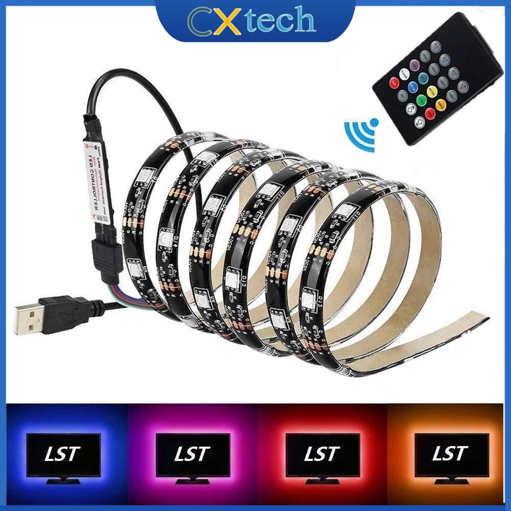 Strip Light USB 5050 Rgb Interchangeable 30LED Tv Backlight Usb DC5V 1M ...