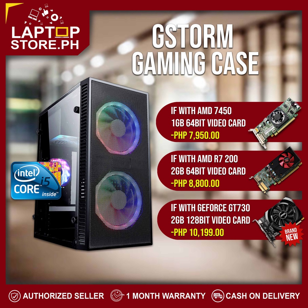 Computer Desktop Intel Core i5 2400 3.1ghz 4gb 500gb Gaming Case with ...