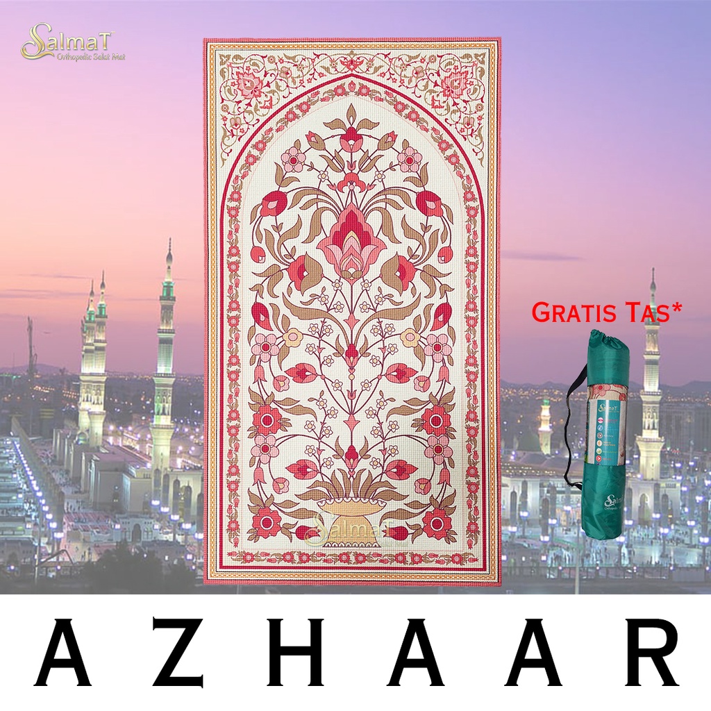 MERAH Soft / Thick / Foam Orthopedic Prayer Mat SALMAT AZHAAR Red ...