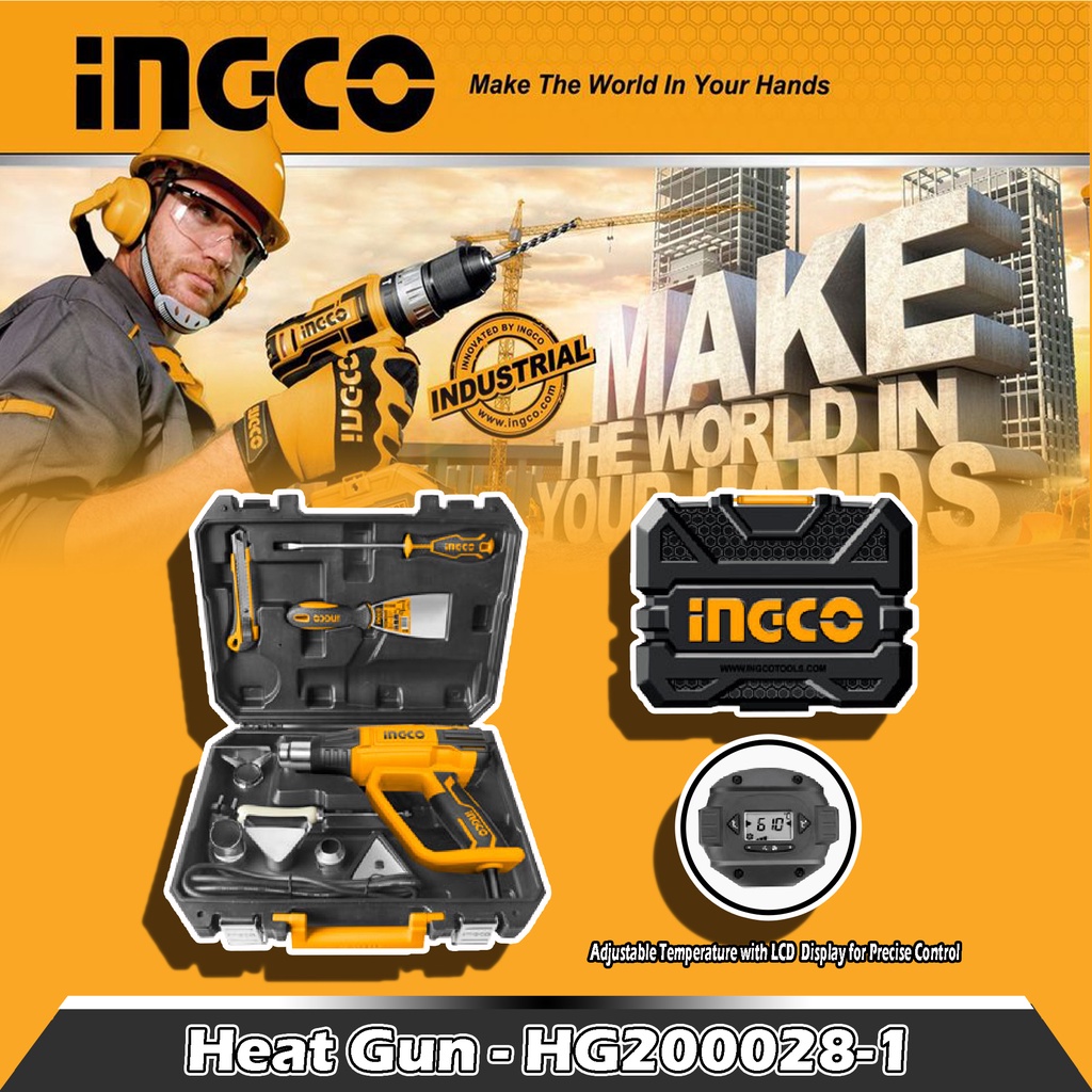INGCO HG200028-1 Heat gun | Shopee Philippines