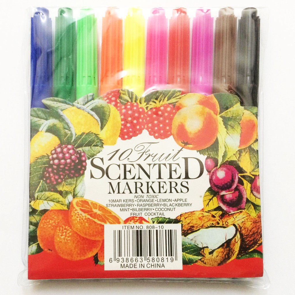 Fruit Scented Markers (10 Colors) | Shopee Philippines