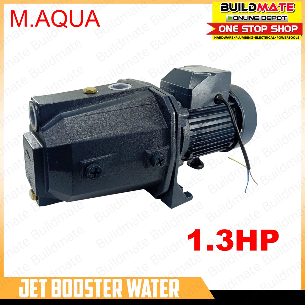 M AQUA Jet Booster Water Pump 970W 1.3HP Clear Clean Electric Water ...