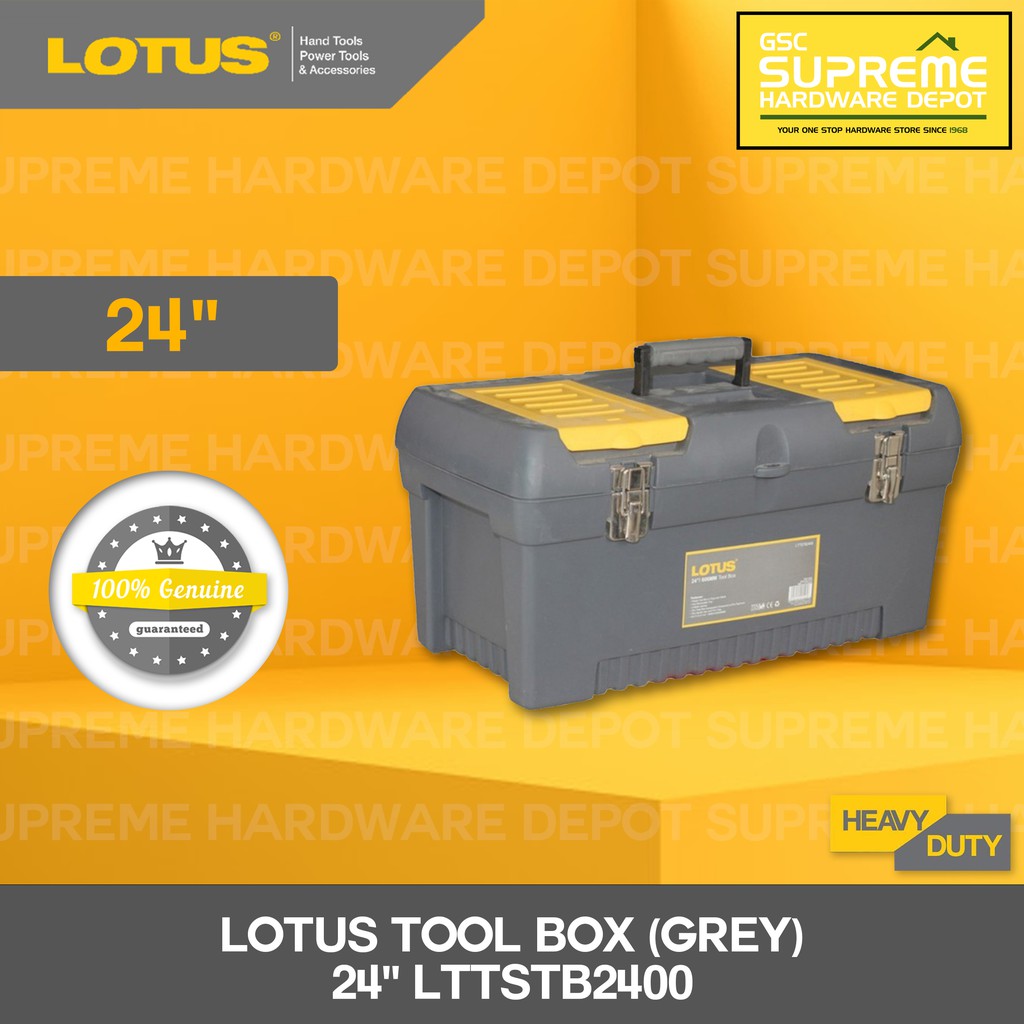 Lotus Tool Box (Grey) 24" LTTSTB2400 | Shopee Philippines