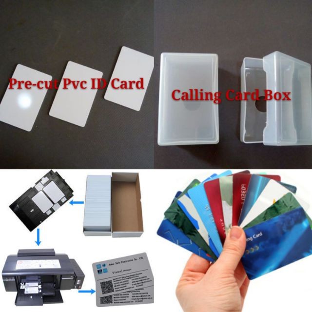 (5pcs)Calling box for calling card, PVC pre-cut card for id | Shopee ...