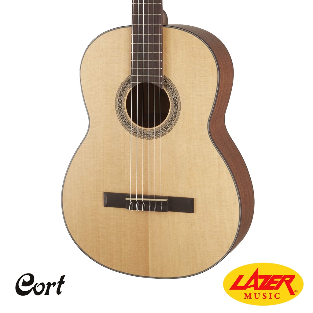 Cort AC200 Solid Spruce Top Nylon String Classical Guitar With Bag ...