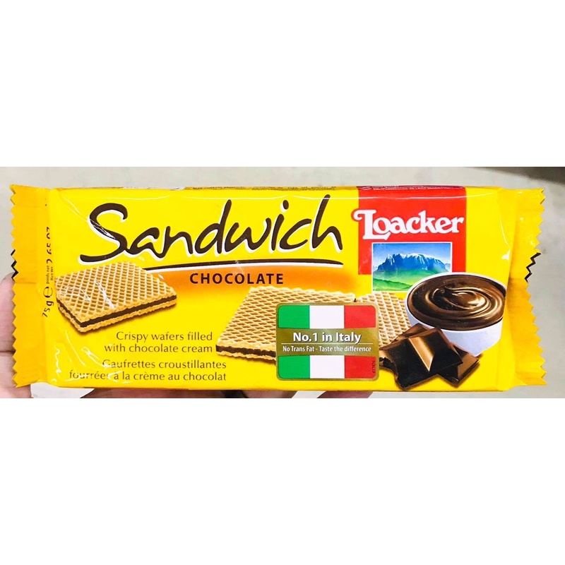 75g Loacker Chocolate Sandwich Wafer | Shopee Philippines
