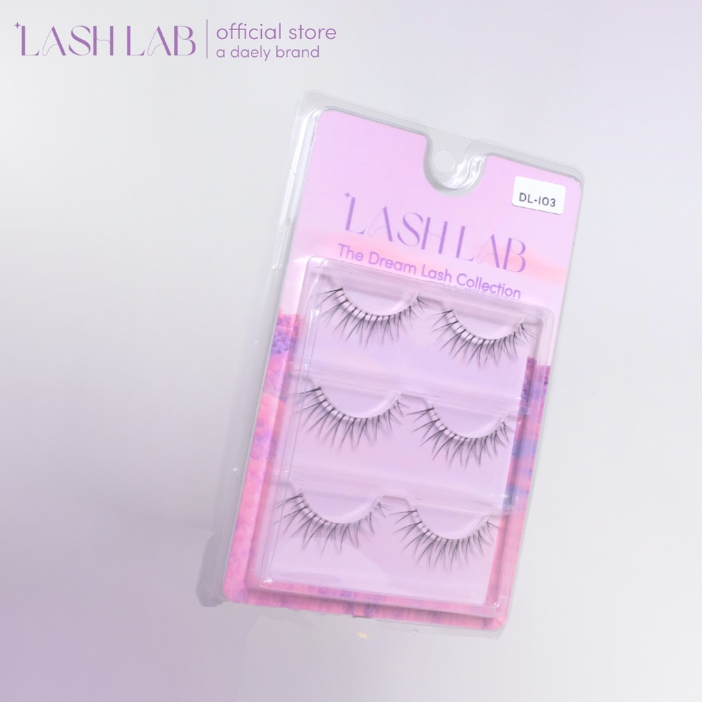 Dream False Lashes Invisible Band Eyelashes by Lash Lab set of 3 Daely ...
