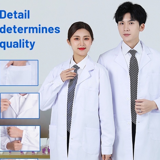 Lab Coat Long Sleeve Lab Coat White White Coat Lab Gown White ...