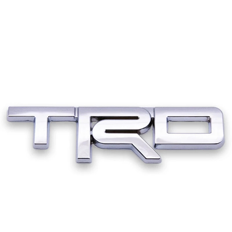 3D Metal Car Front Grill Badge Rear Trunk Emblem Sticker For Toyota TRD ...