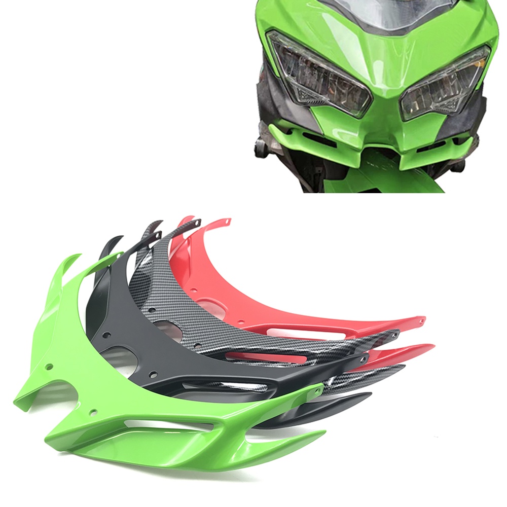 Motorcycle Front Aerodynamic Fairing Winglets Carbon Fiber Cover ...