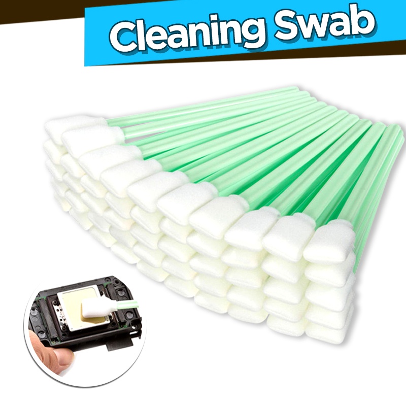 50pcs - Sponge Head Cleaning Cleaner Swab for All Large Format and ...