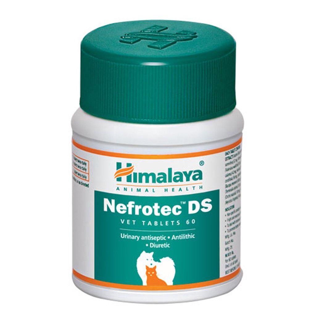 Himalaya Nefrotec DS 60 Tablets for Dogs and Cats - For Kidney ...