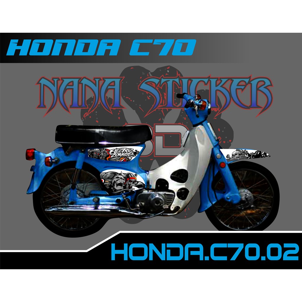 HONDA C70 Striping - HONADA C70 STICKER List of Motorcycle Variations ...