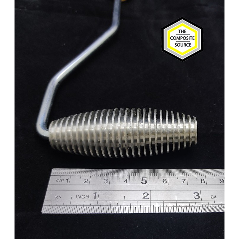 3 Inch 75mm Aluminum Composite Fiberglass Laminating Radius Fin Roller ...