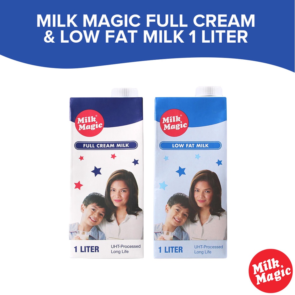 Milk Magic - Full Cream & Low Fat Milk 1 Liter - Expiry Date: 4/11/2025 ...